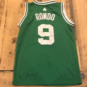 adidas | Shirts | Adidas Nba Authentics Rajon Rondo Celtics Jersey ...